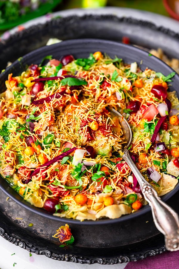 Mumbai Street Style Ragda Chaat - Binjal's VEG Kitchen
