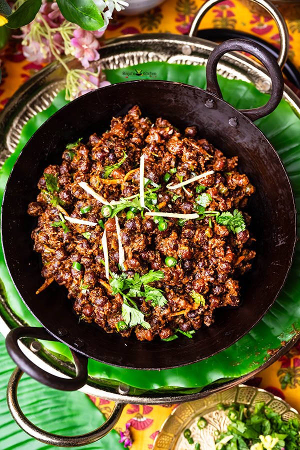 Sukhe Kale Chane - Binjal's VEG Kitchen